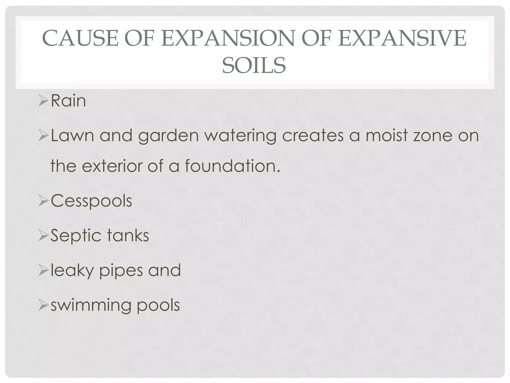 Effect of expansive soils on buildings and its prevention | PDF