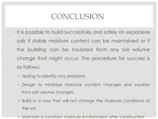 Effect of expansive soils on buildings and its prevention | PDF
