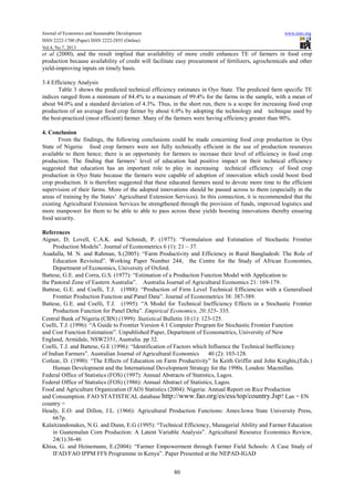 Effect of farmer education and managerial ability on food crop | PDF | Agriculture | Industries