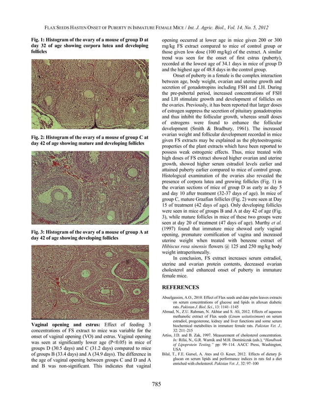 Effect of flax seeds (linum usitatissimum) on uterine and | PDF