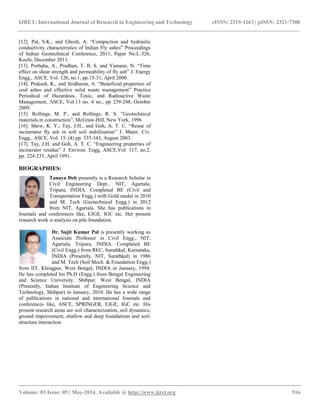 Effect of fly ash on geotechnical properties of local soil fly ash ...