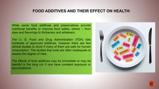 Effect of Food Additives on Health | PPTX
