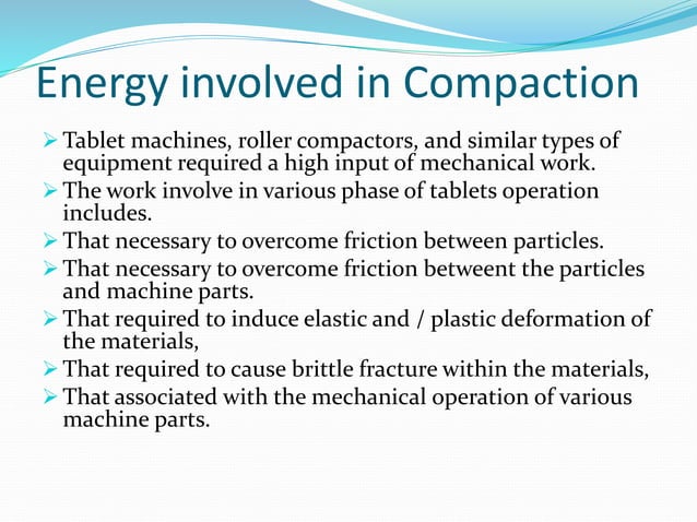 Effect of friction, distribution of force, compaction and solubility suraj seminar | PPTX ...