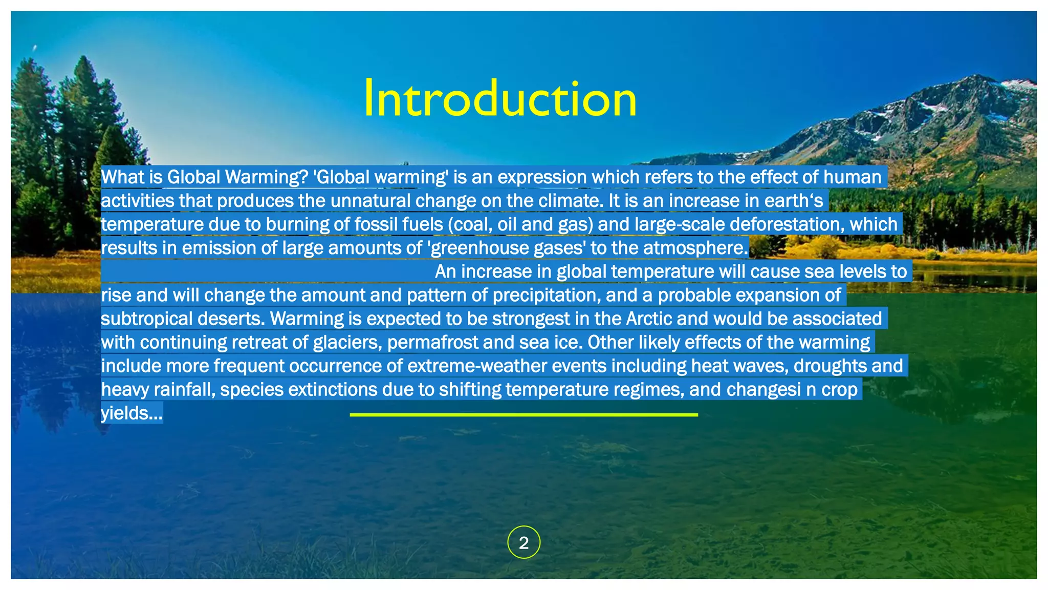 Effect of global warming PPT EVS | PDF