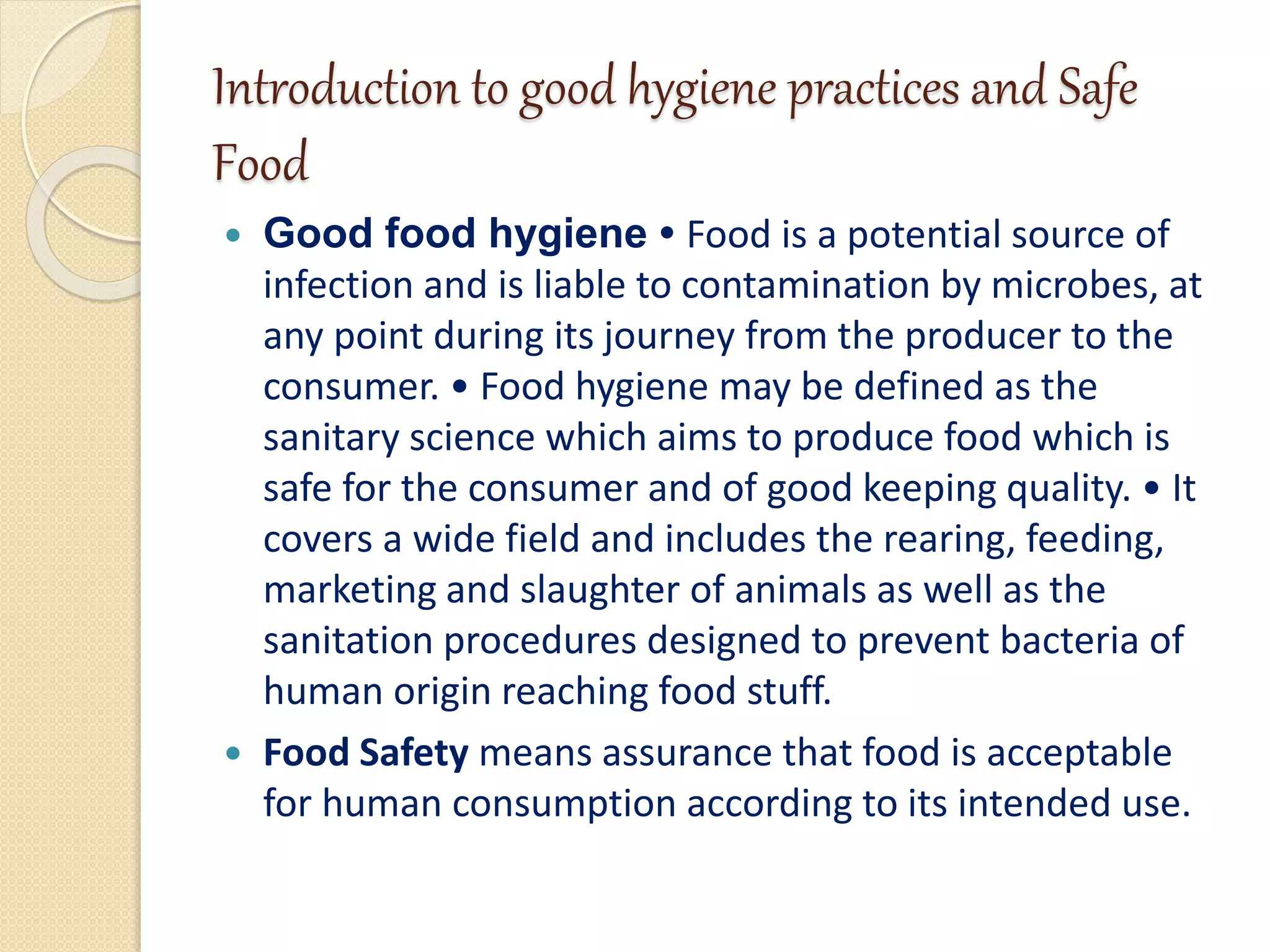 Effect of good hygiene practices in confirming safe food.pptx