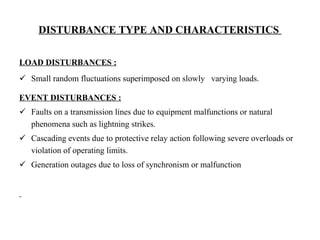 Effect Of Grid Disturbance On Plant Dynamics | PPT