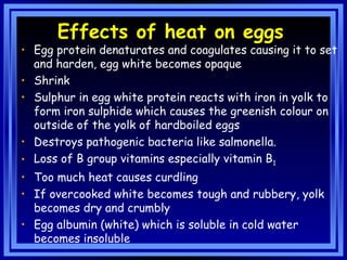 Effect of heat on eggs that will help learners | PPT