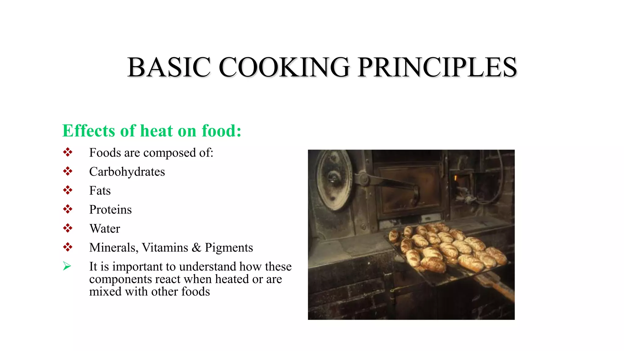 Effect of heat on foods | PPTX