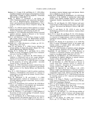 Effect of heat treatment, water activity and storage temperature on the ...