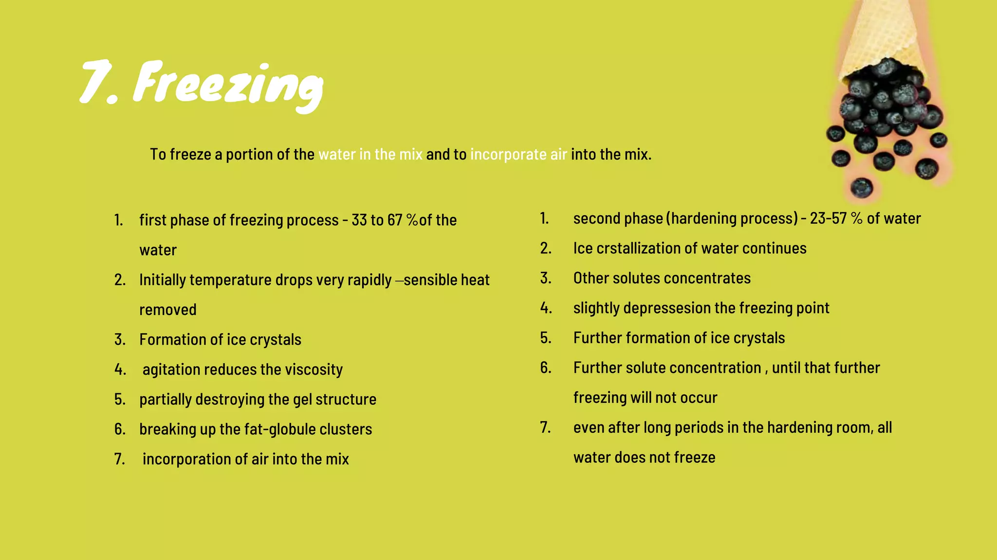 properties of ice cream and effect of processing | PPTX