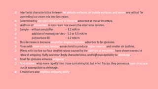 properties of ice cream and effect of processing | PPTX