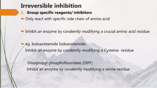 EFFECT OF INHIBITORS ON THE RATE OF ENZYMATIC REACTIONS.pptx