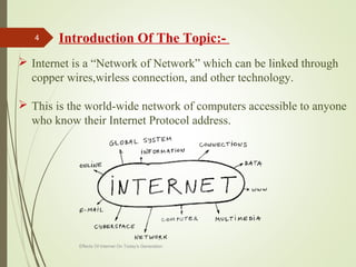 effect of internet on today's generation | PPT