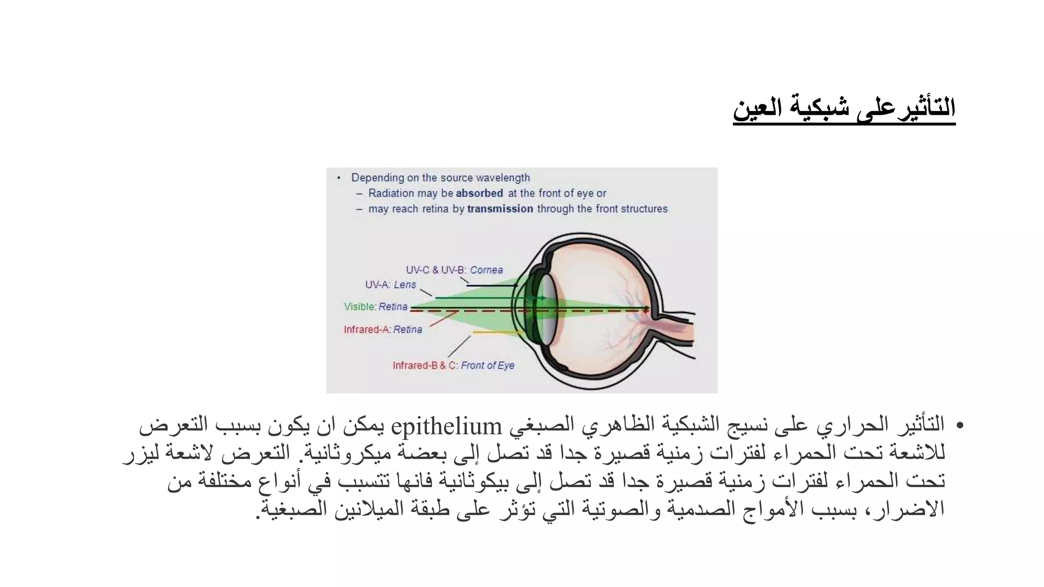 Effect of ir on retina | PPTX