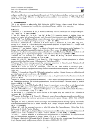 Effect of land use and land cover change on some soil chemical and ...