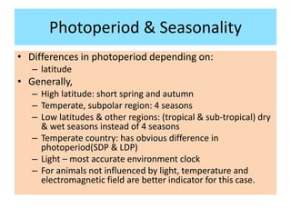 Effect of light on reproduction and sleep | PDF