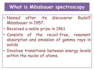 Effect of magnetic field in mössbauer spectroscopy | PDF
