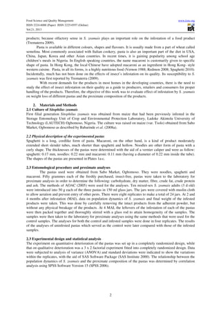 Effect of maize weevil (sitophilus zeamais motschulsky 1855) | PDF