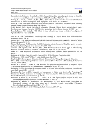 Effect of maize weevil (sitophilus zeamais motschulsky 1855) | PDF