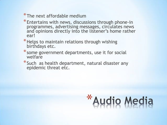 Effect of media on culture | PPT