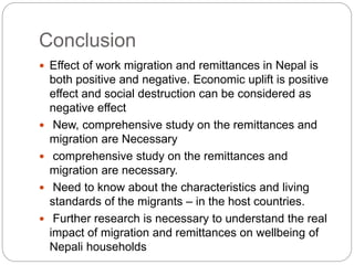Effect of migration in developing country | PPT