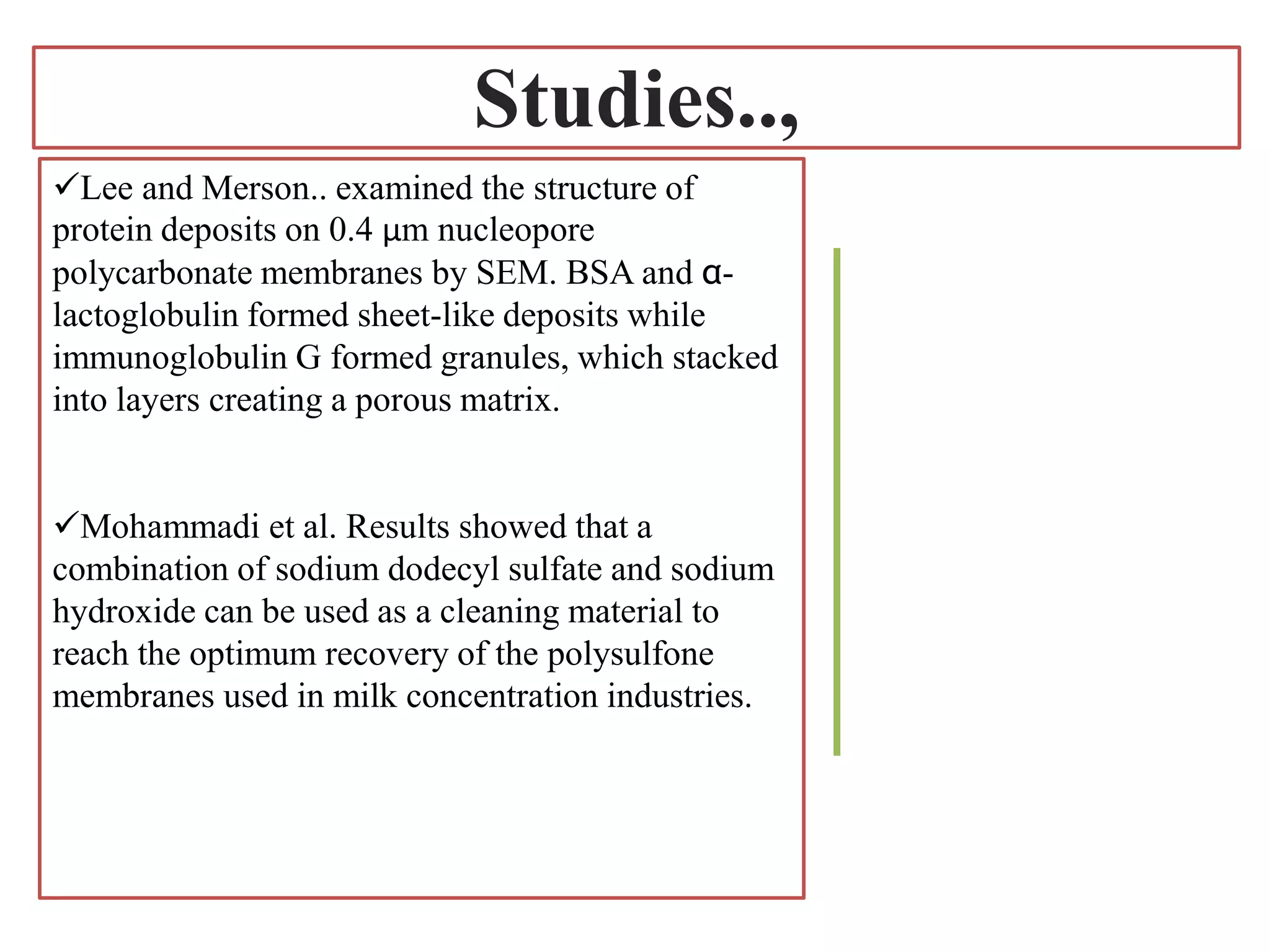 Effect of milk constituents on membrane process | PPTX