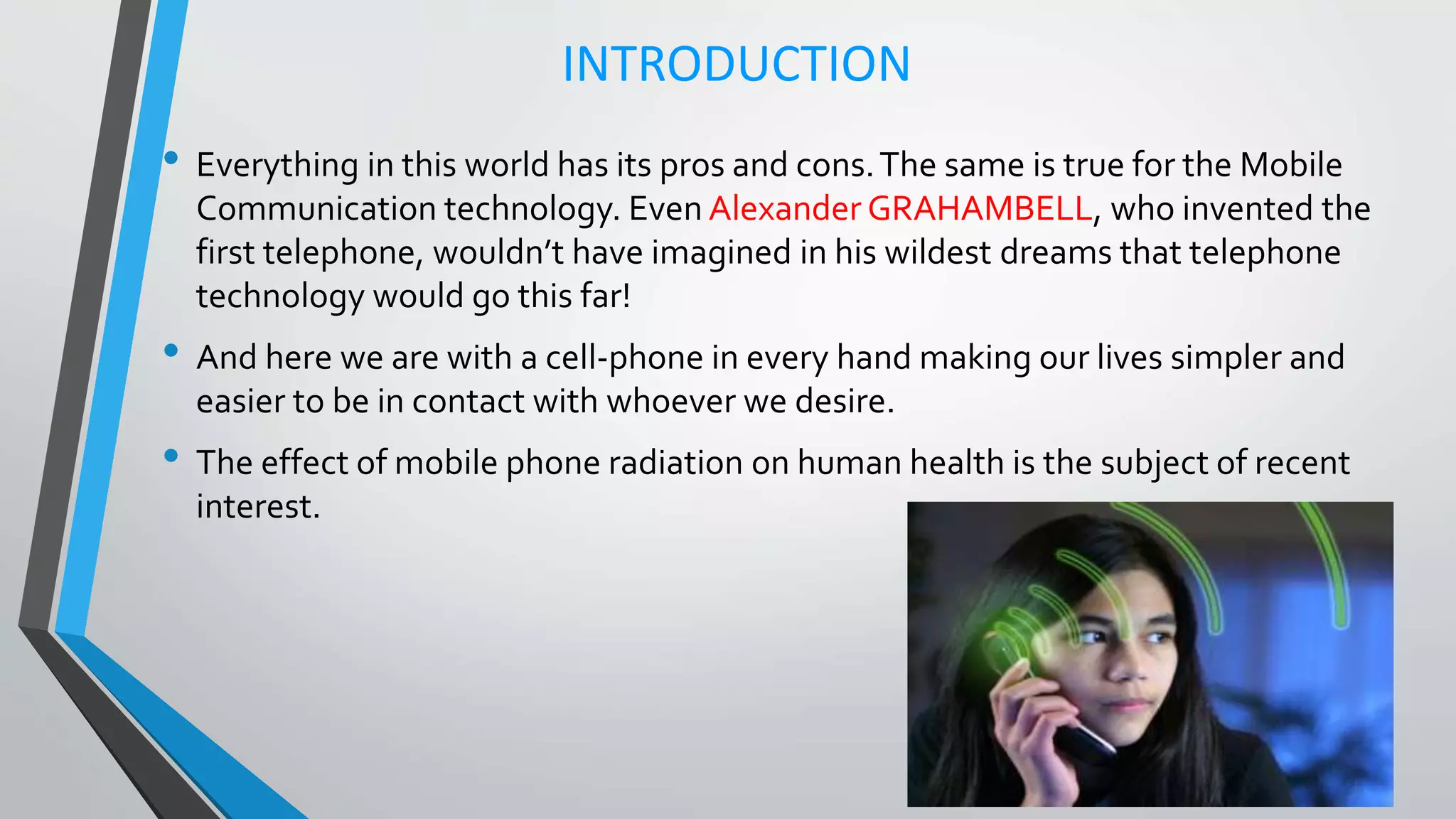Effect of mobile radiation on health ppt | PPTX