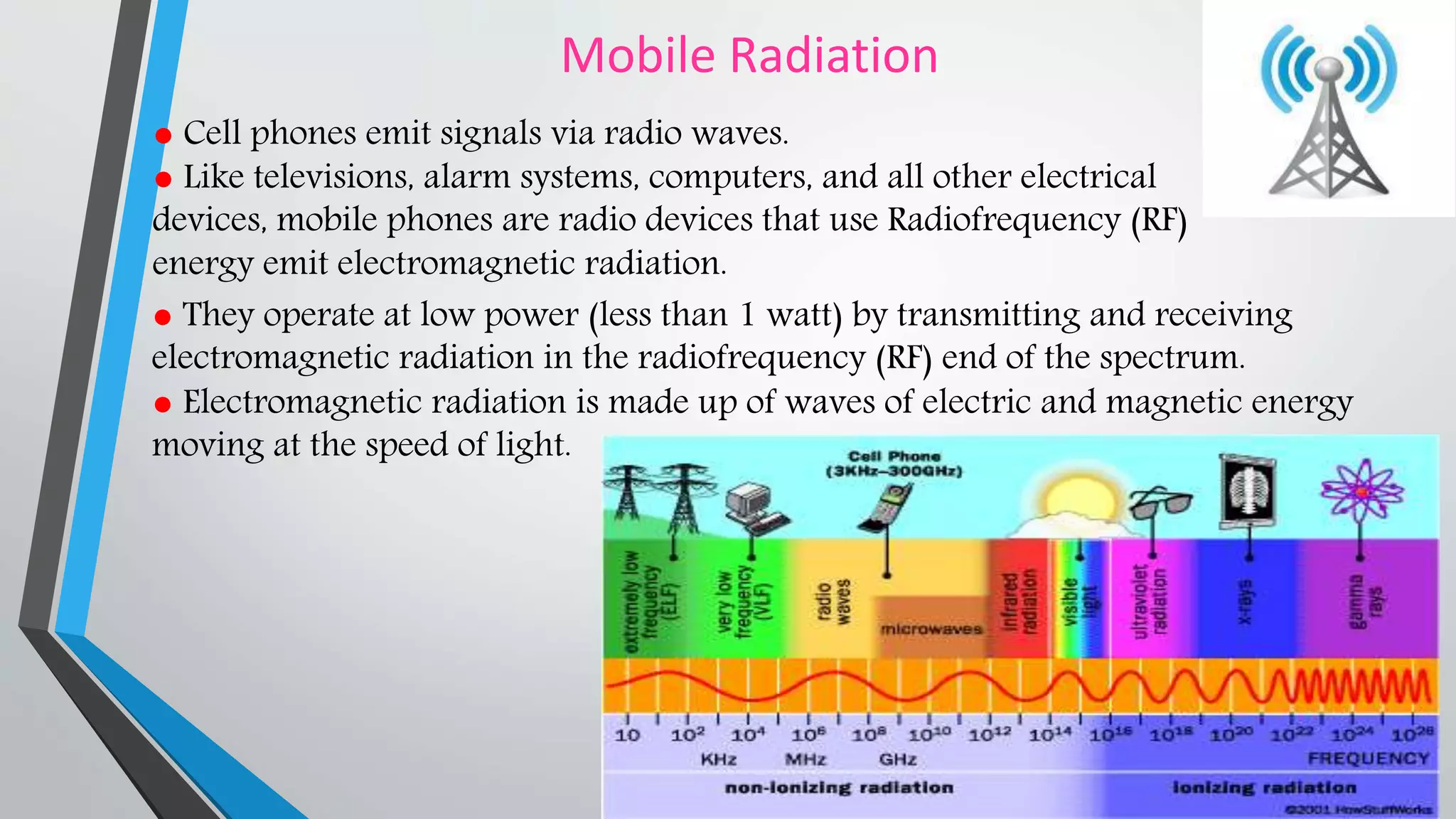 Effect of mobile radiation on health ppt | PPTX