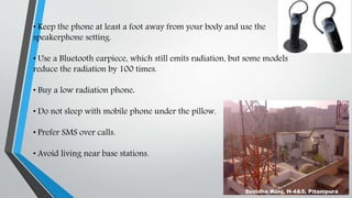 Effect of mobile radiation on health ppt | PPTX