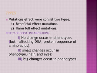 Effect of mutations ( beneficial and harm full) | PPT