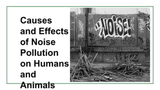 Effect of noise pollution on Ecosystem.ppt