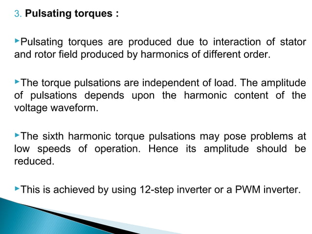 Effect of non sinusoidal waveform of a.c. machine performance | PPT
