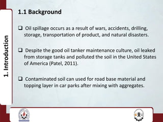 Effect of oil contamination on geotechnical properties of sand by eng ...