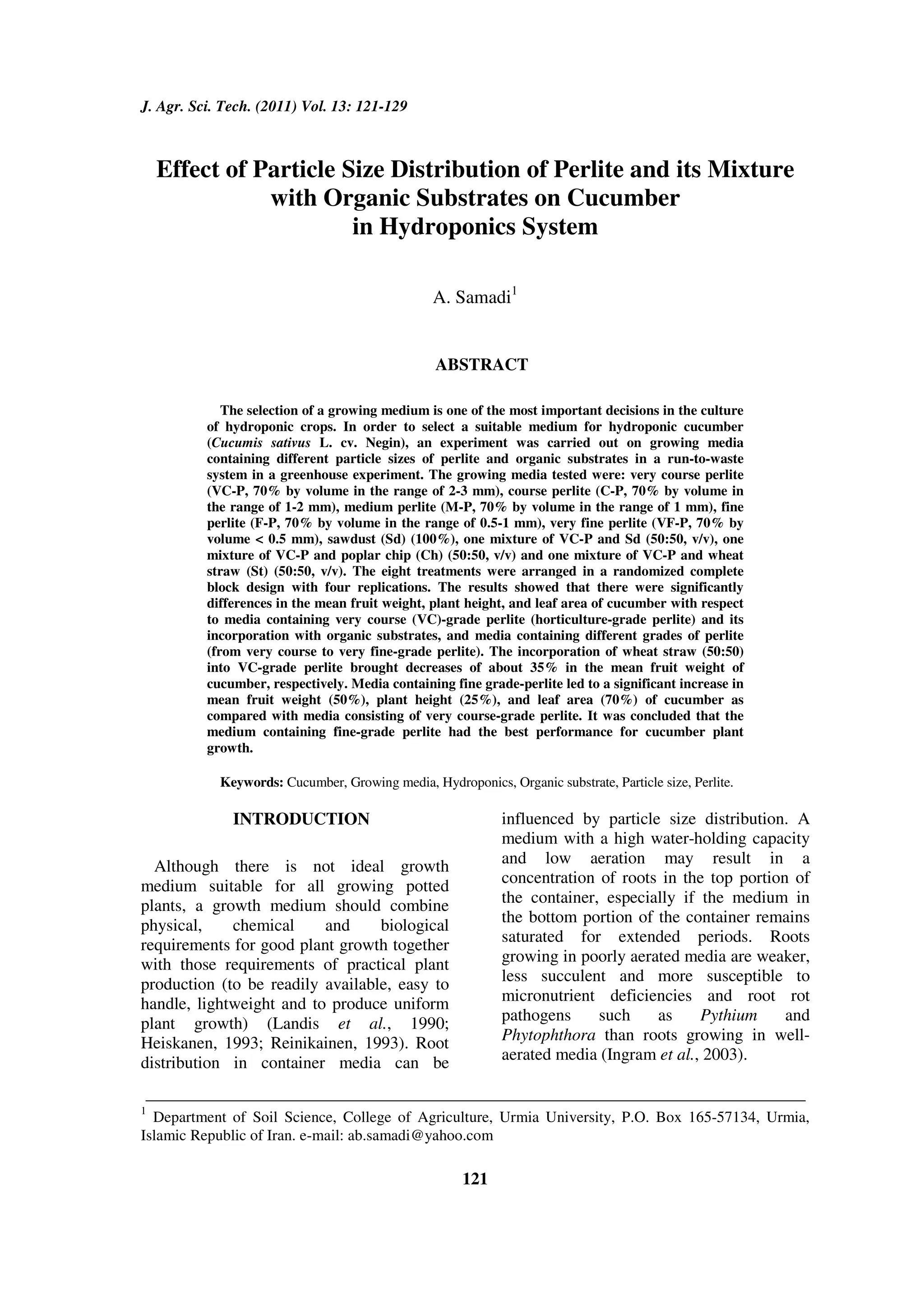 Effect of Particle Size Distribution of Perlite and its Mixture with ...