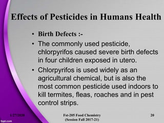 Effect of pesticides treated vegetables on humans health | PPT