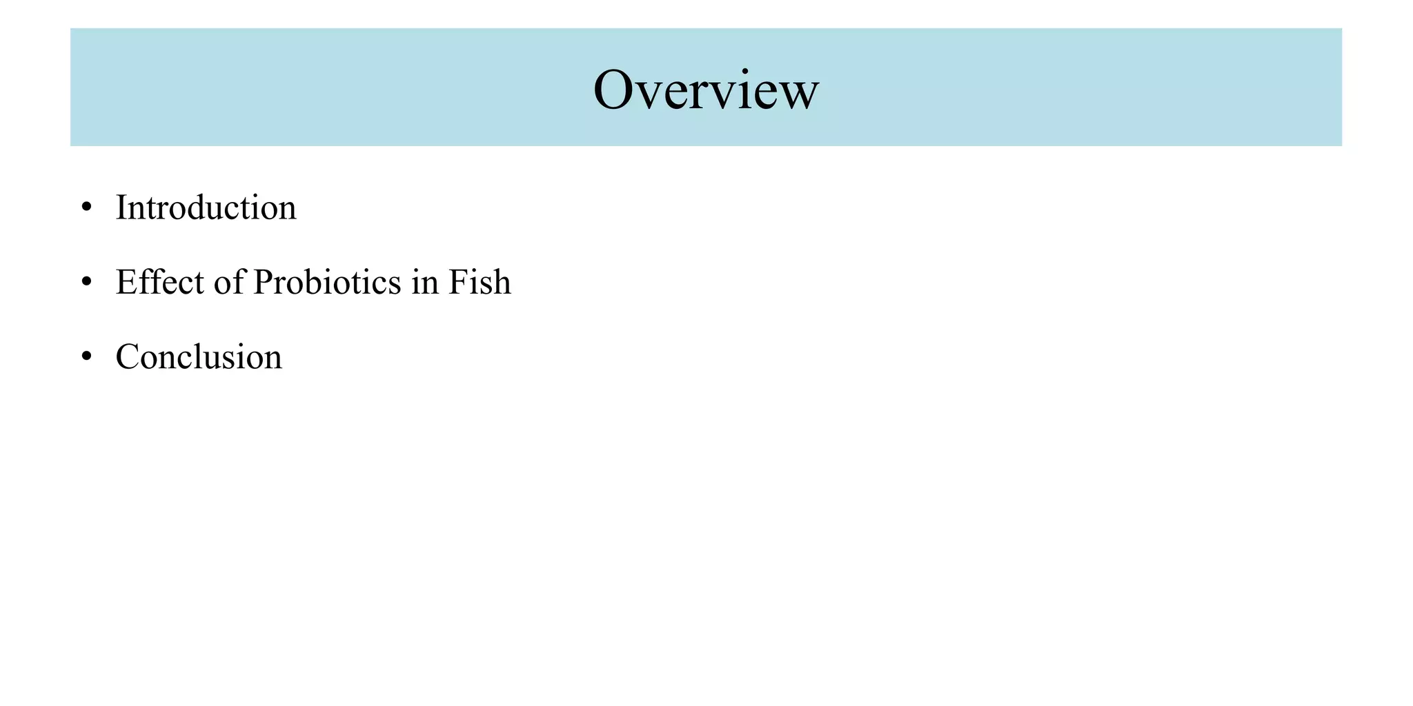 Effect of probiotics on fish metabolism | PPTX