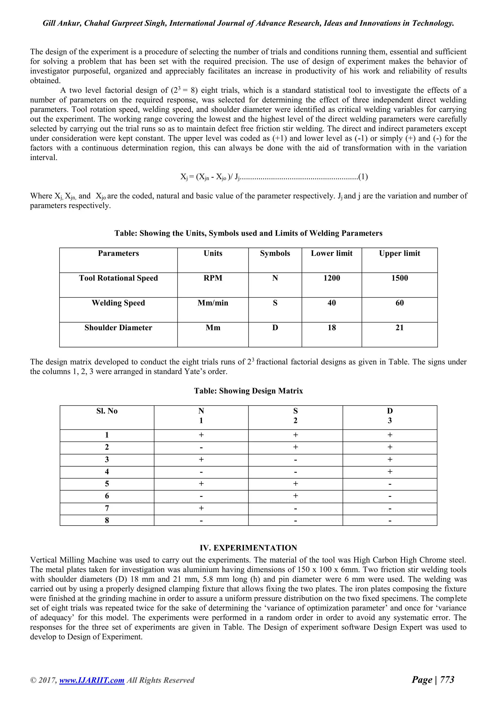 Effect of process parameter on mechanical properties of friction stir welded aluminium alloy ...