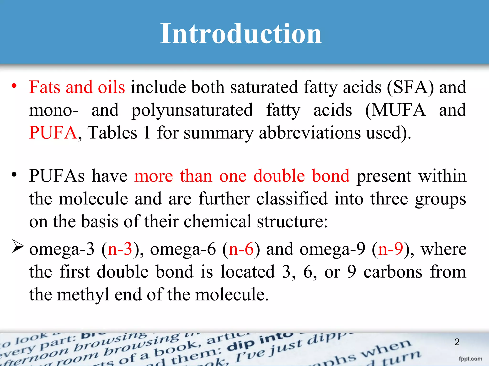 Effect of PUFA on Male & Female Reproduction | PPT