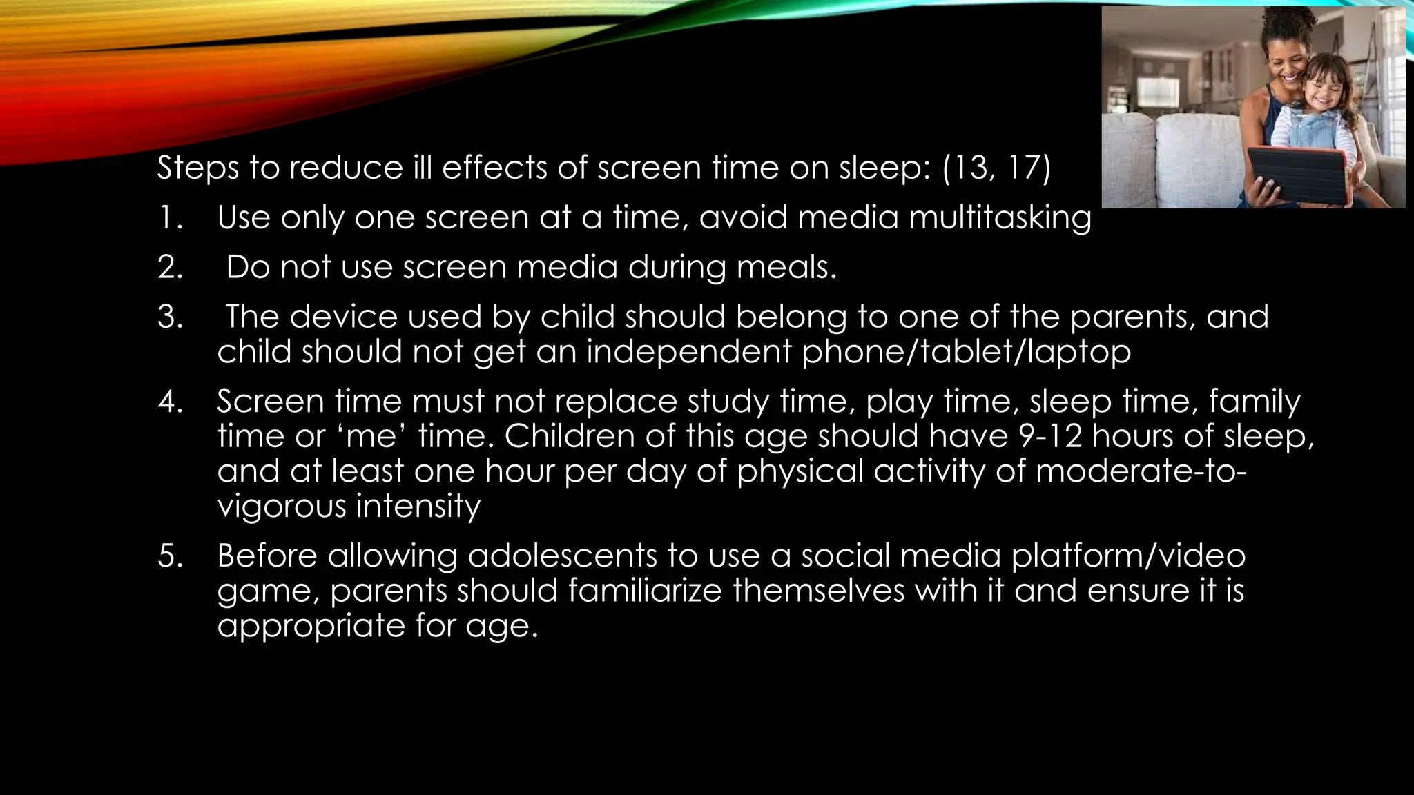 Effect of screen time on sleep in children.pptx