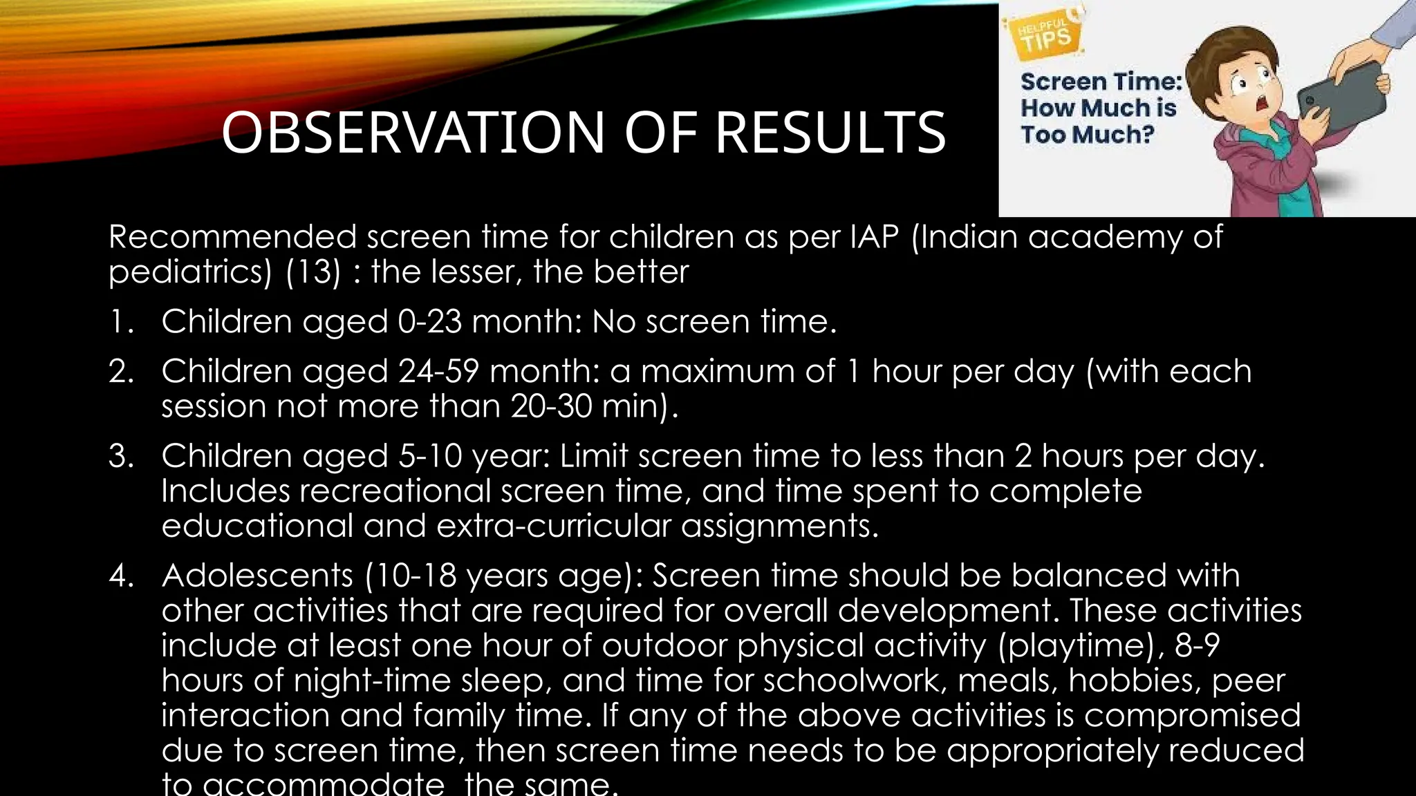 Effect of screen time on sleep in children.pptx
