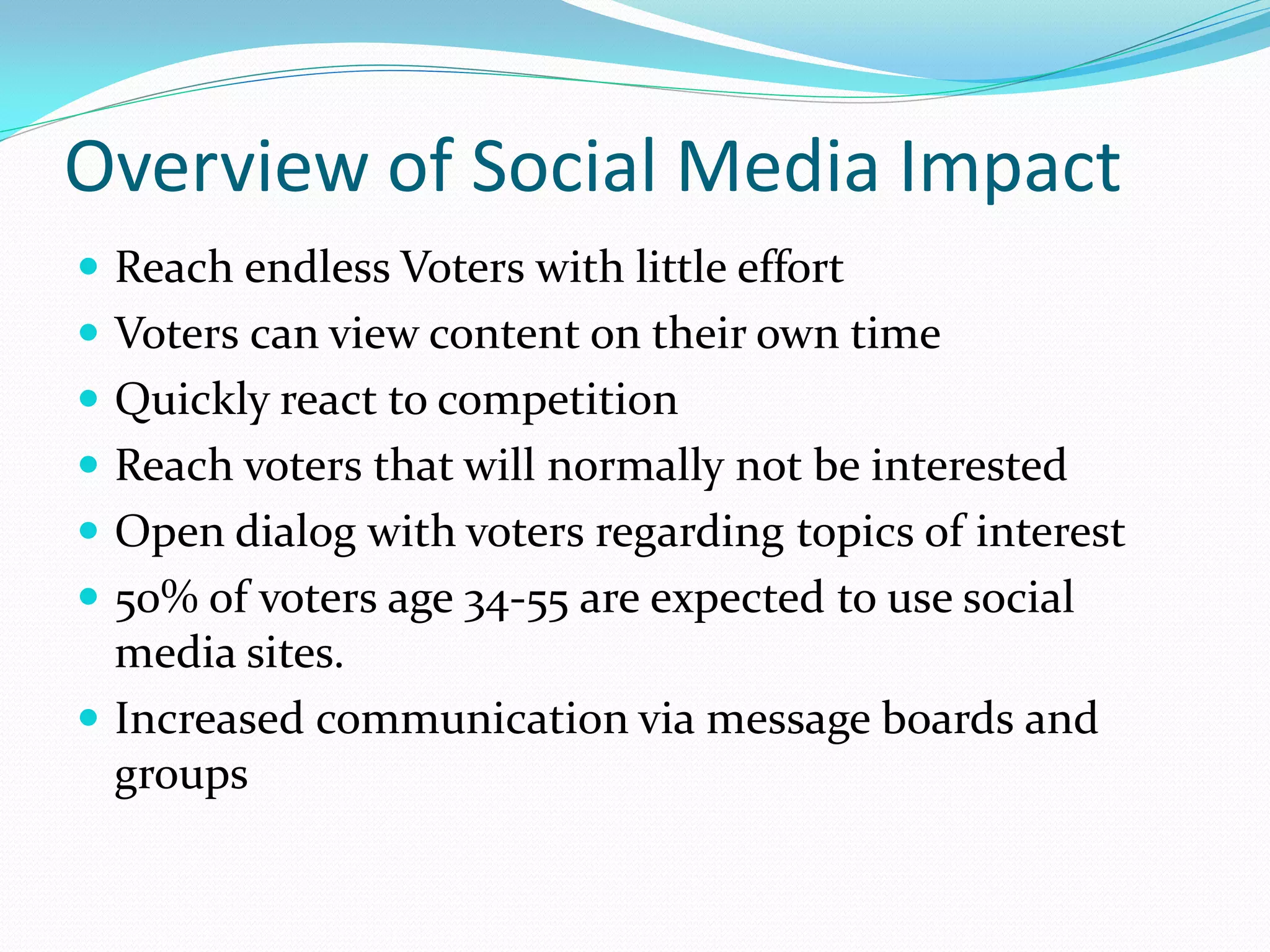 Effect of social media on political campaigns | PDF | Social Networking ...