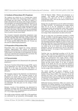 Effect of soft segment chain length on tailoring the properties | PDF