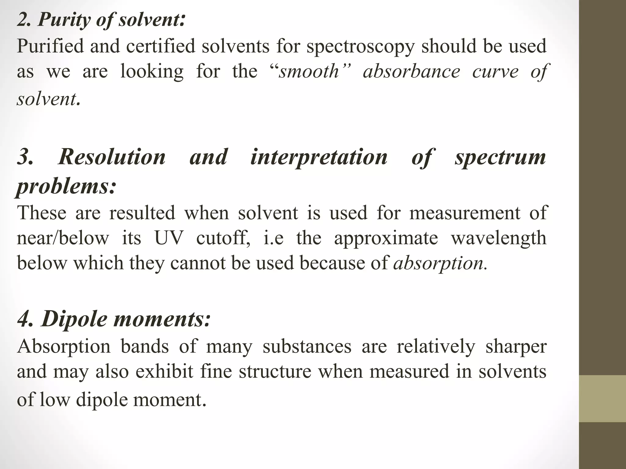 Effect of solvent | PPTX