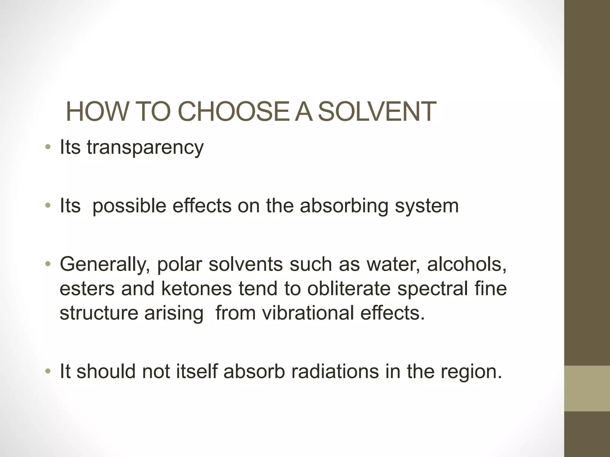 Effect of solvent | PPTX