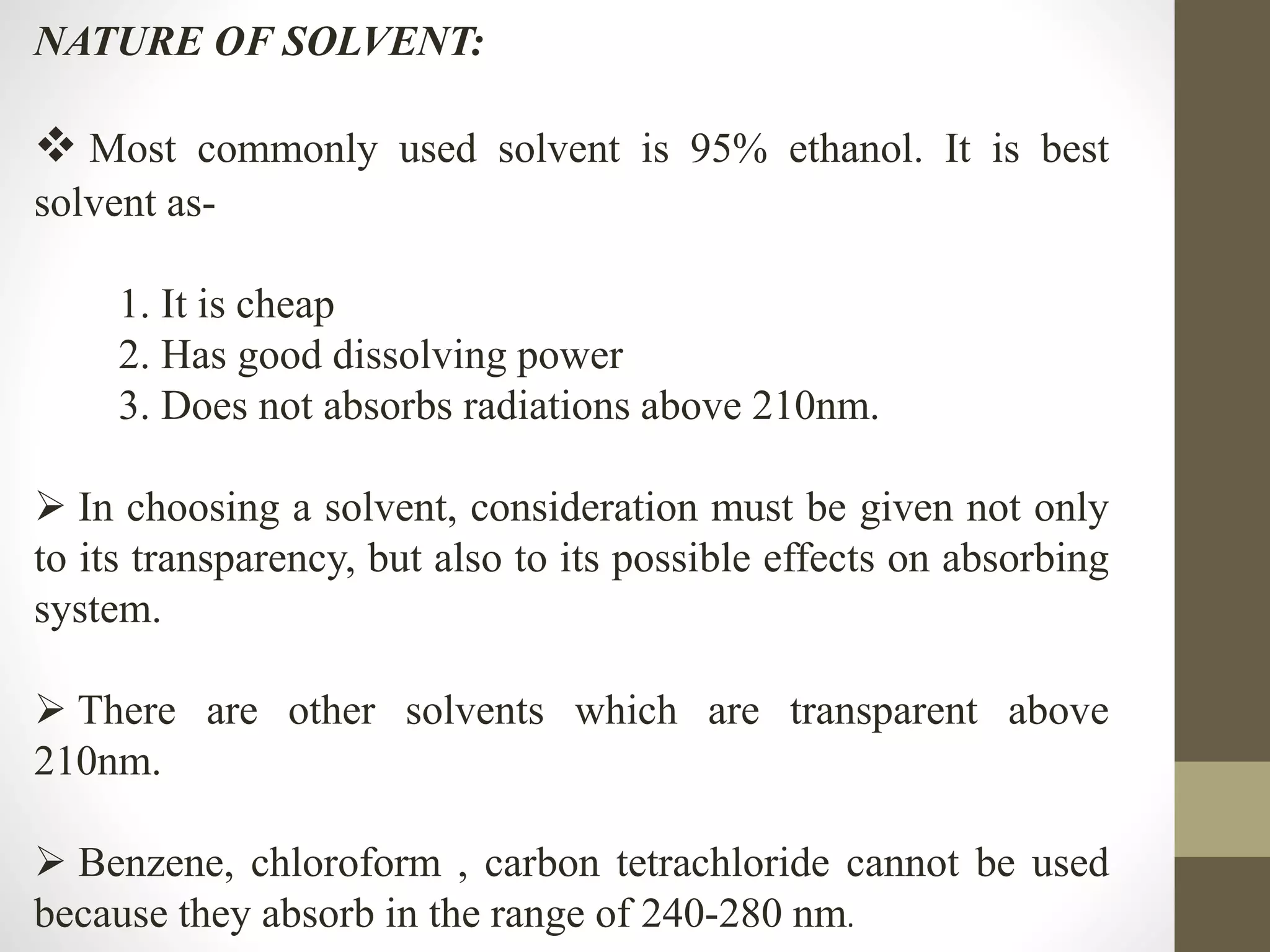 Effect of solvent | PPTX