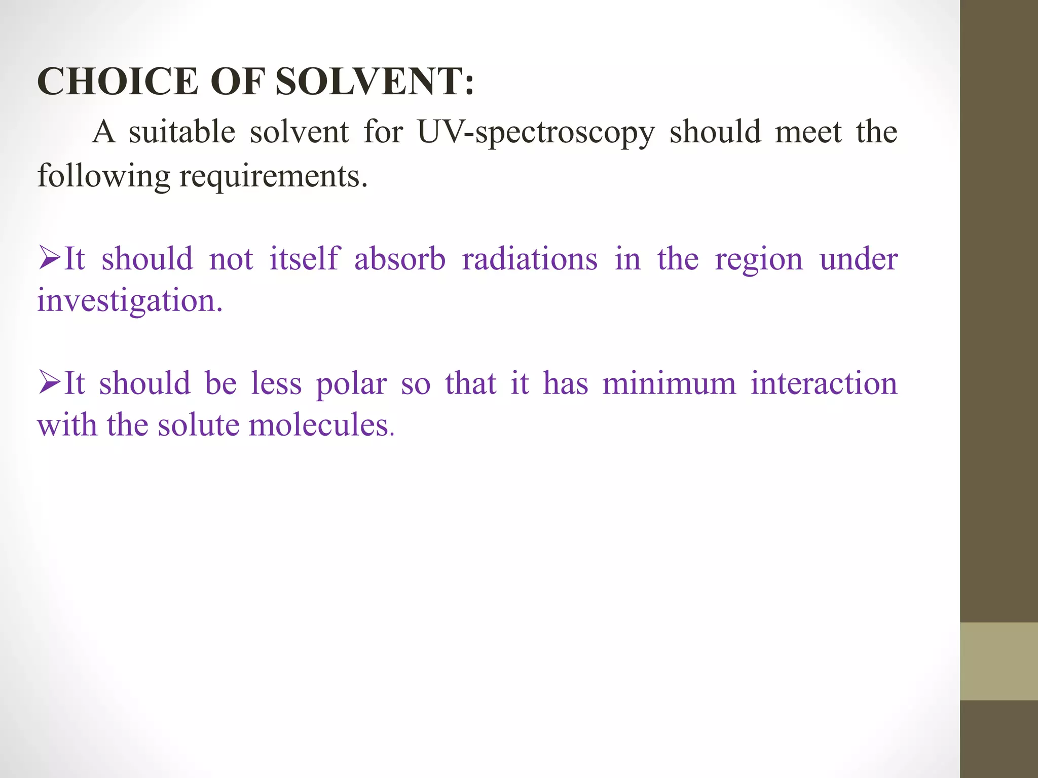 Effect of solvent | PPTX