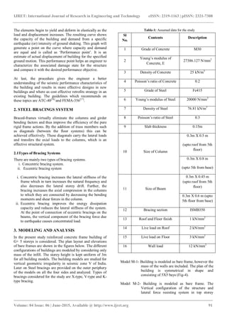 Effect of steel bracing on vertically irregular r.c.c building frames ...