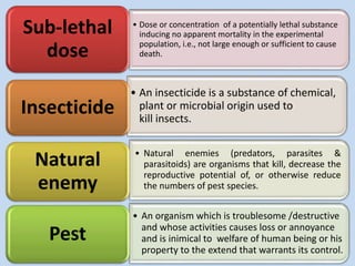 Effect of sub lethal doses of insecticides on natural enemies of crop ...