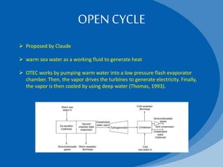 Effect of temperature on the performance of a closed-cycle ocean ...