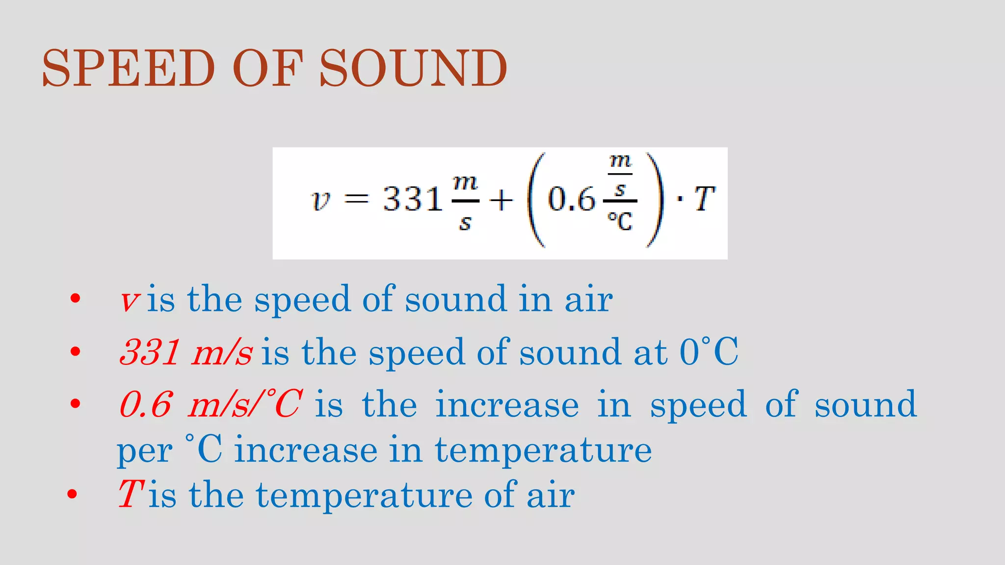 Effect of Temperature to the Speed of Sound.pptx | Physics | Science